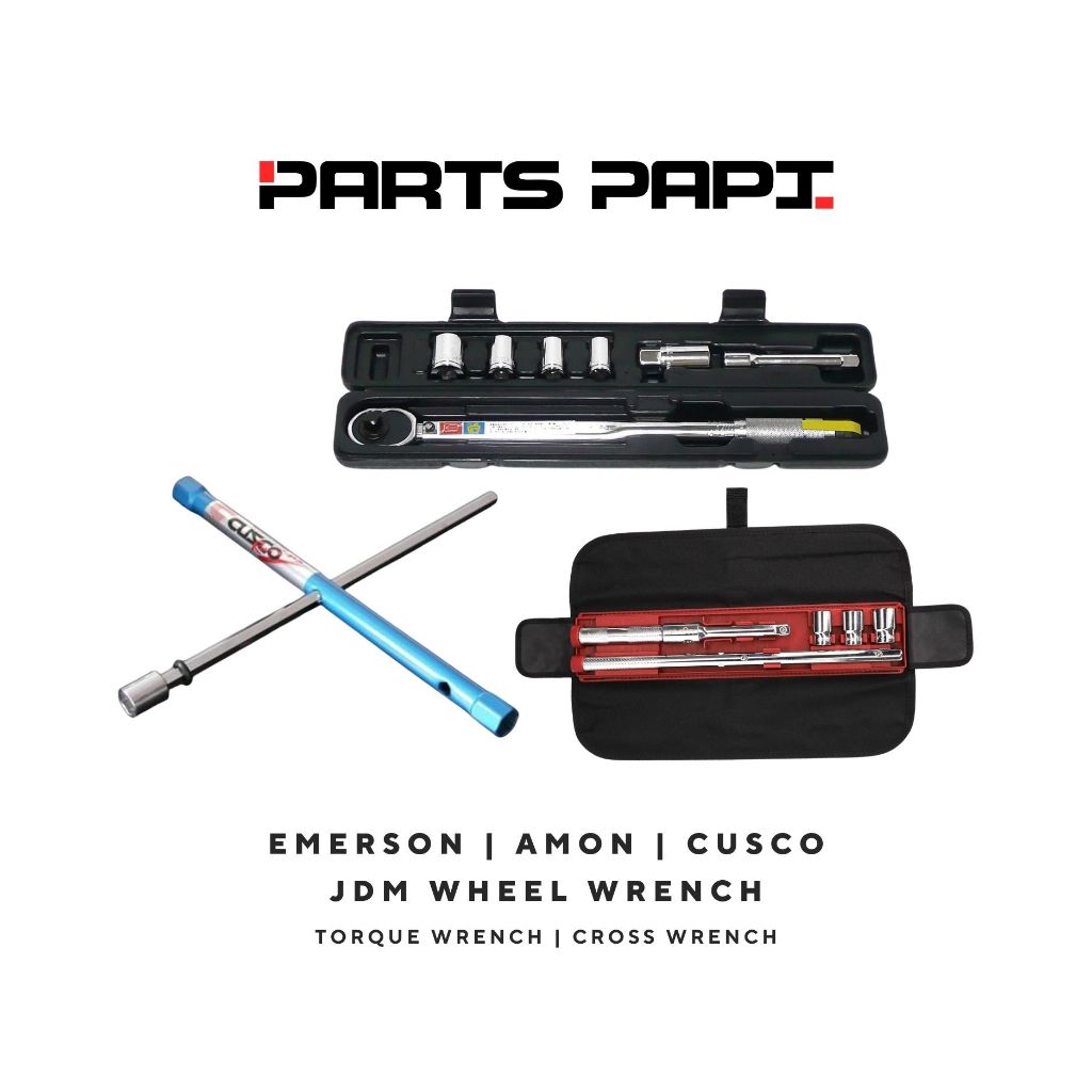 JDM Wheel Wrench - Cross / Torque Wrench [Emerson/Amon/Cusco] | Shopee ...