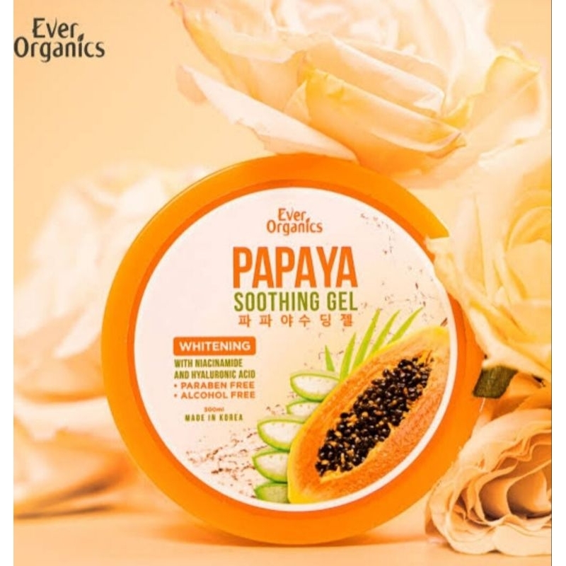 EVER ORGANICS SOOTHING GEL PAPAYA 300ML | Shopee Philippines