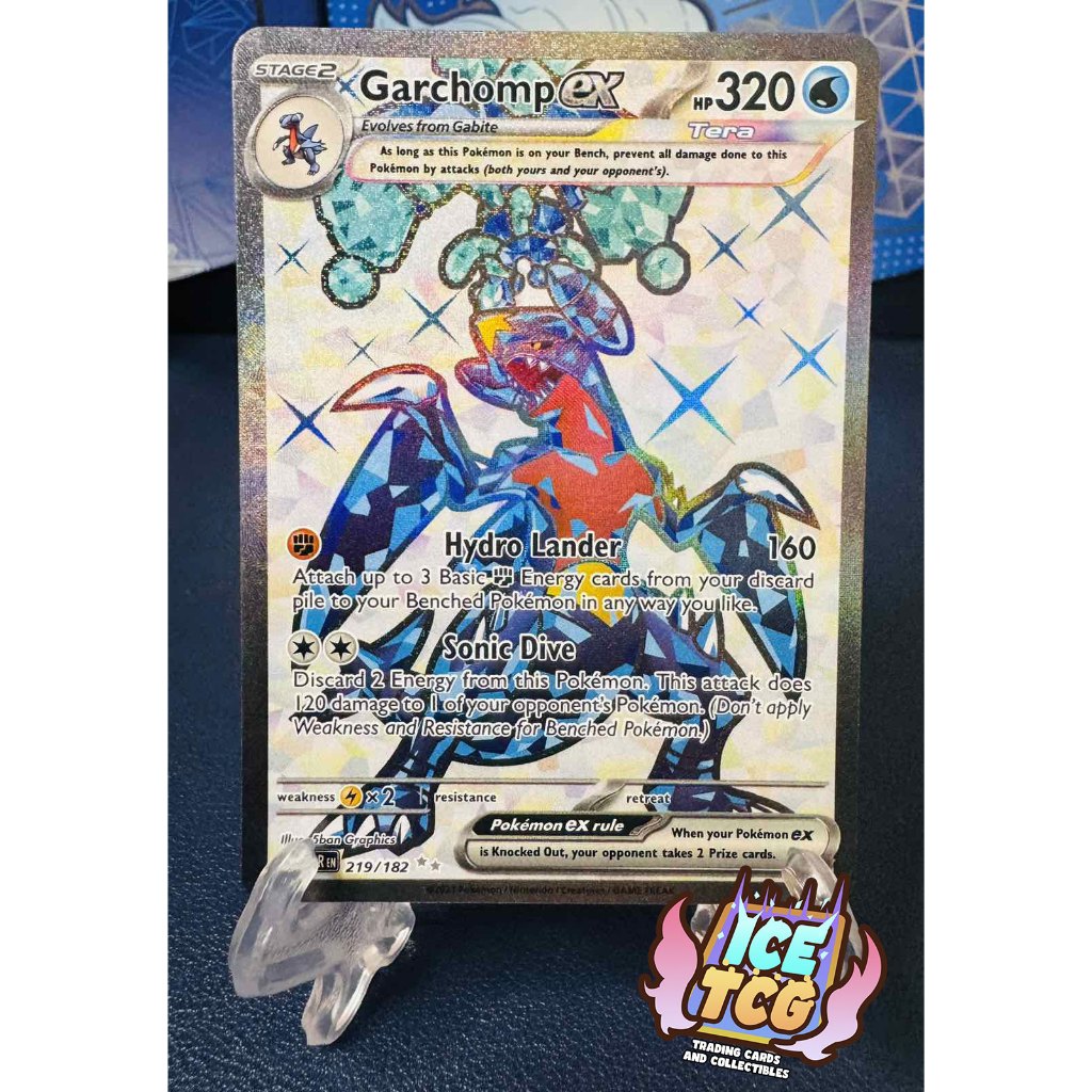 Garchomp ex - 219/182 - Full Art Secret Rare (PAR) | Shopee Philippines