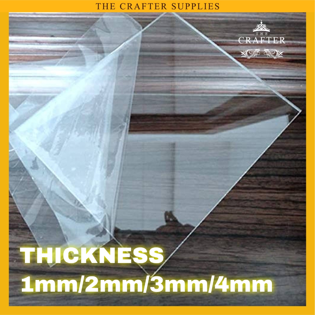4mm Clear Transparent Acrylic Sheet Part 1 Pre Cut Size Plastic Glass ...