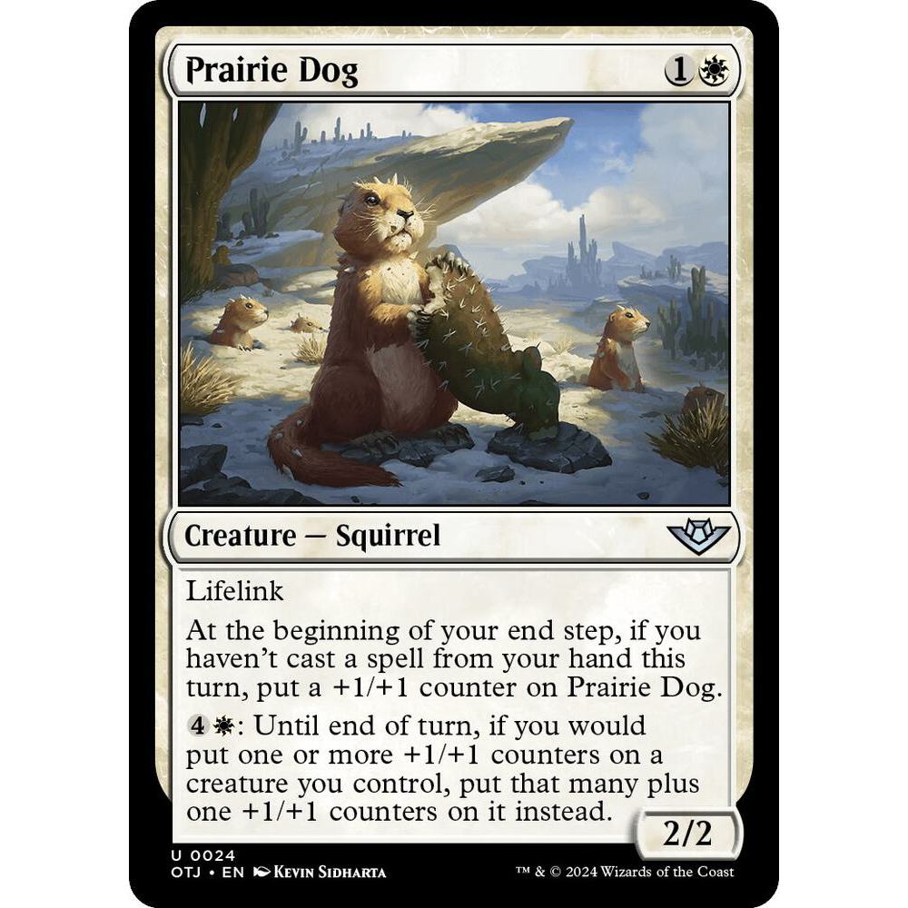 Magic the Gathering - Prairie dog - MTG White - OTJ - NM - (_RAS) | Shopee Philippines