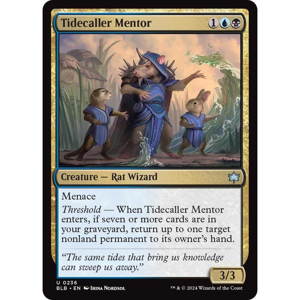 Magic the Gathering - Tidecaller Mentor - MTG Multicolored Blue / Black ...