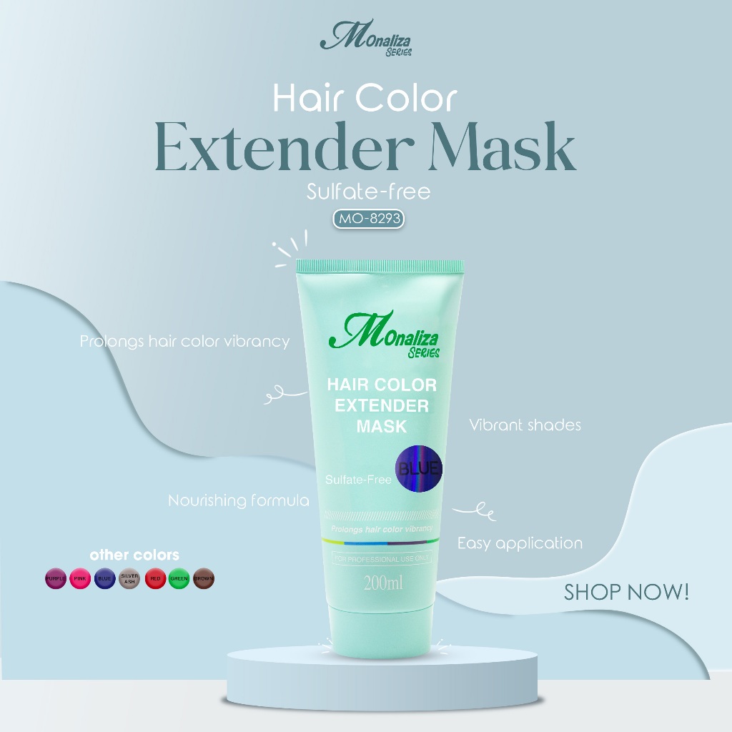 MONALIZA SERIES HAIR COLOR EXTENDER MASK - Sulfate-Free and Prolongs ...