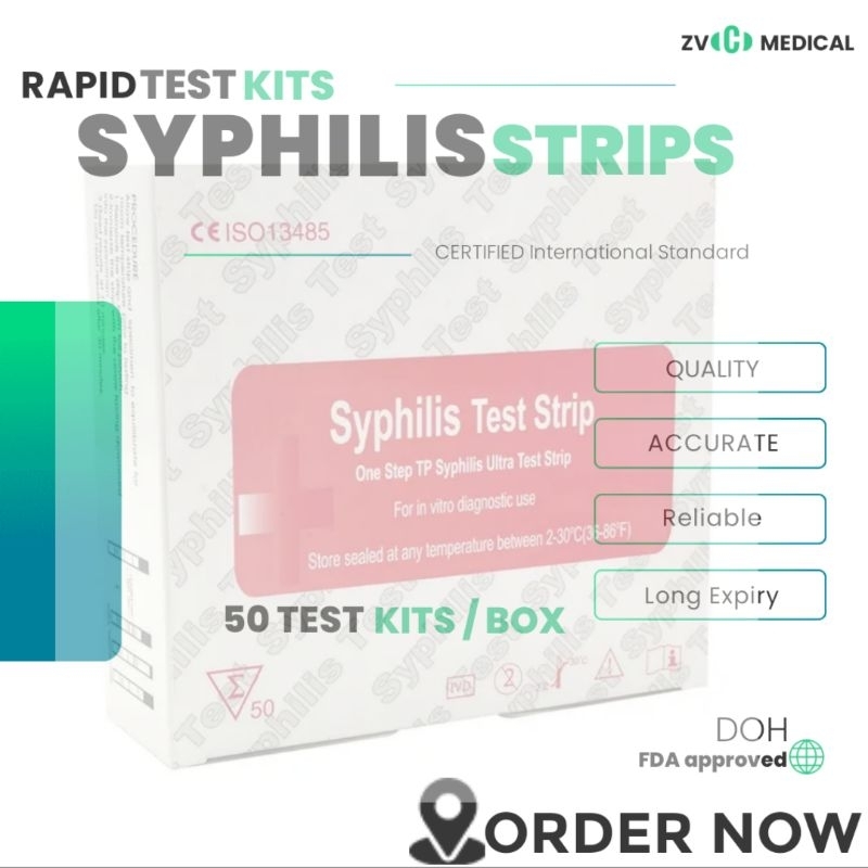 RAPID SYPHILIS TEST STRIPS 50pcs/BOX , ANTI-TP RAPID TEST KIT | Shopee ...