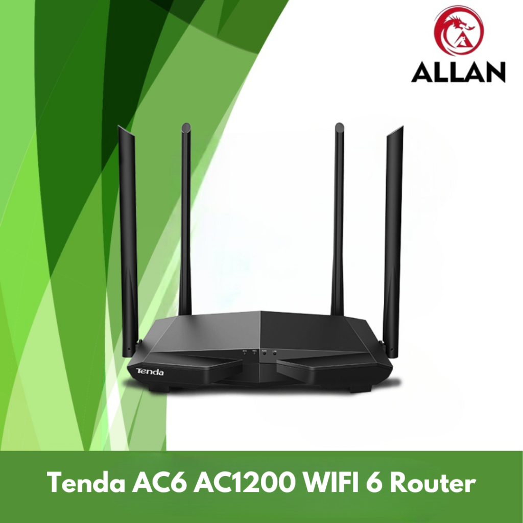 Tenda AC6 AC1200 Smart Dual-band WiFi Router | Shopee Philippines