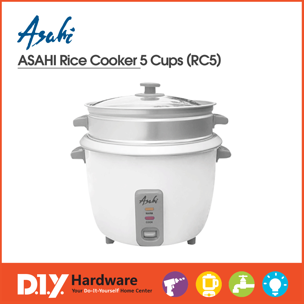 ASAHI by DIY Hardware Rice Cooker 5 Cups - RC5 | Shopee Philippines