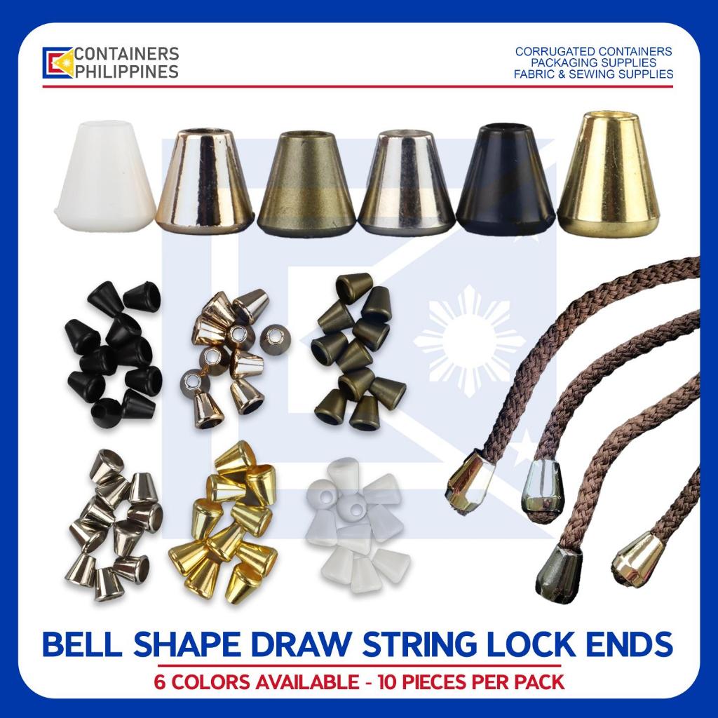 CONTAINERS.PH (10pcs per pack) BELL SHAPE DRAW STRING LOCK ENDS - Lock ...