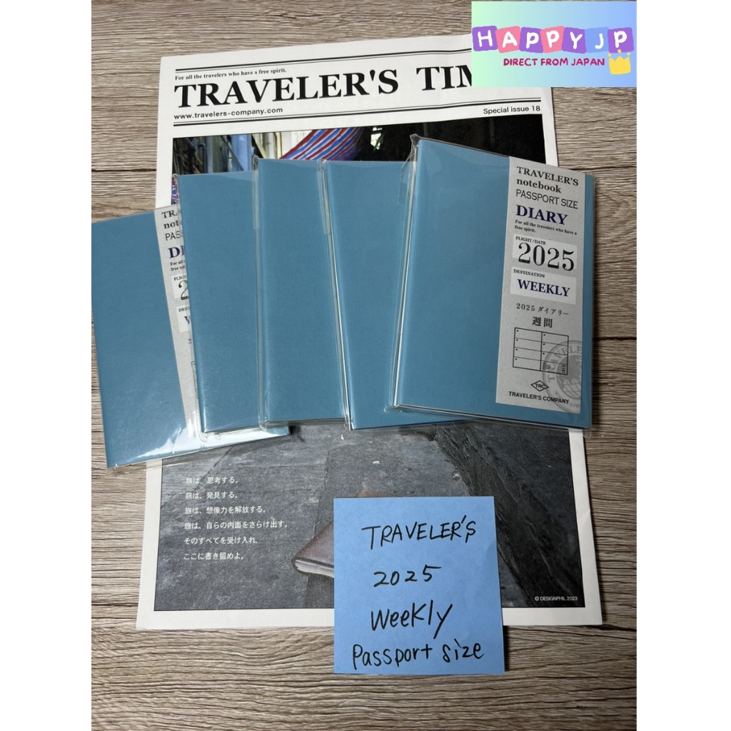 Traveler's Notebook Planner Refill 2025 Passport Size Weekly 14485006 ...