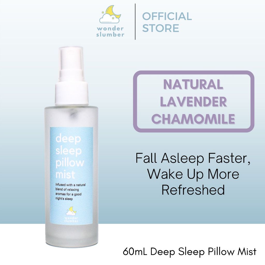 Deep Sleep Pillow Mist 60mL Lavender Chamomile Ho Wood Alcohol Free Relaxing Bedtime Spray ...