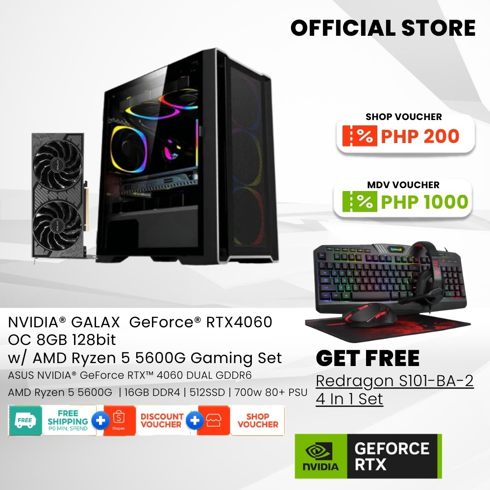 NVIDIA® GeForce® Gaming PC: NVIDIA® GALAX GeForce® RTX4060 8GB OC w ...