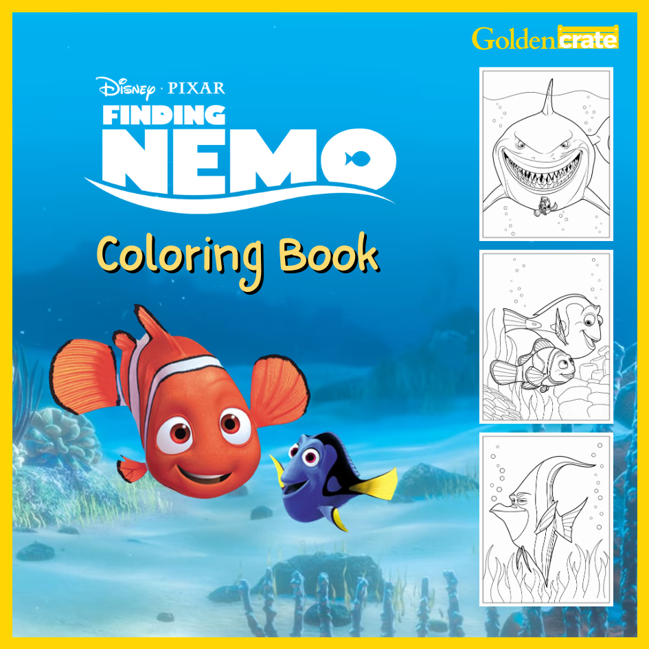 Finding Nemo Coloring Book for Kids – 20 Pages of Fun, Creativity ...