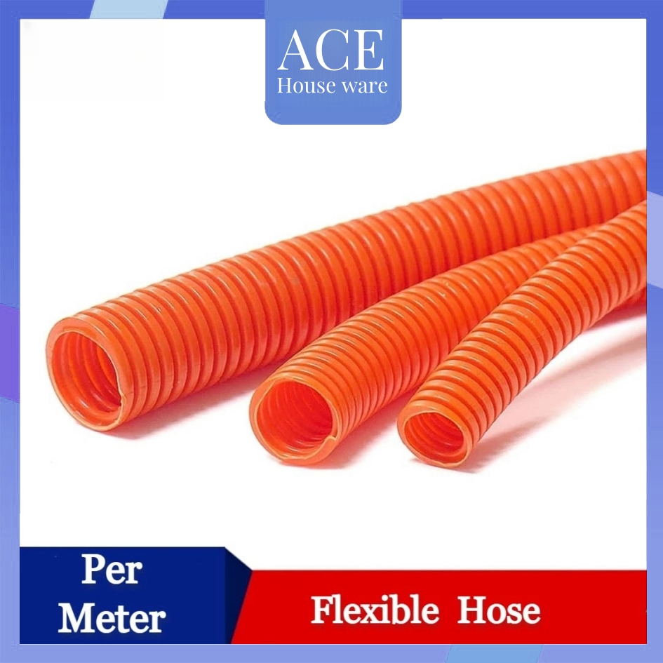 ORANGE Flexible Hose PVC (1/2 and 3/4) PER METER | Shopee Philippines