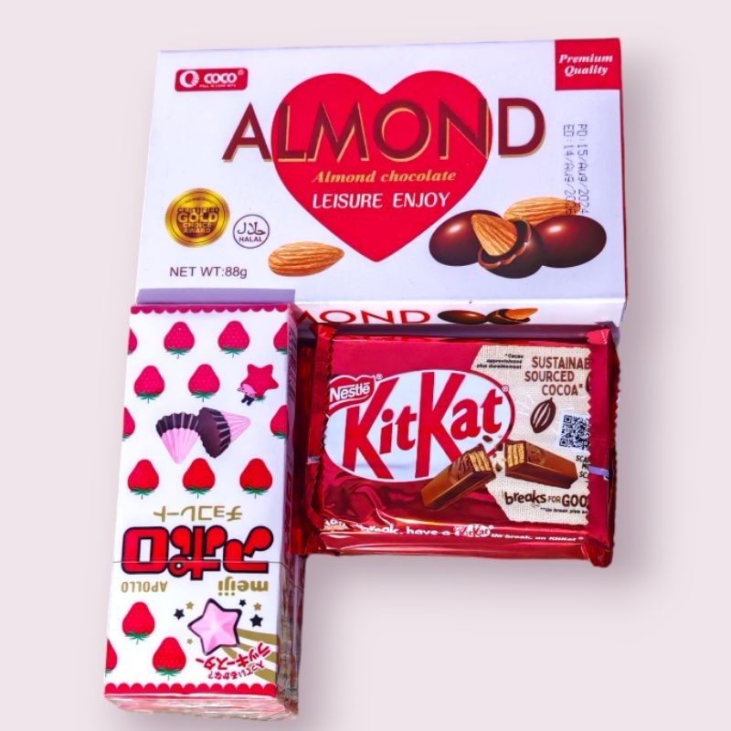 ALMOND CHOCOLATE KITKAT MEIJI APOLLO | Shopee Philippines