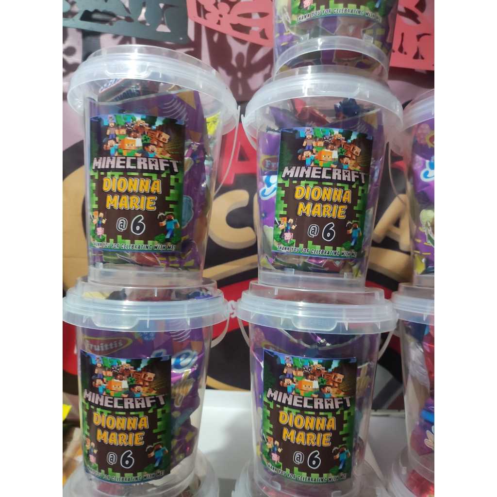 Minecraft Lootbags Giveaways Loot Buckets Souvenirs Gift Ideas for ...