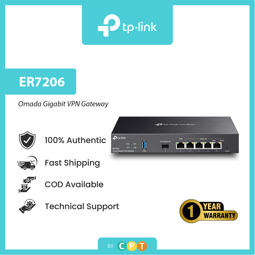TP-Link ER7206 (TL-ER7206) I Omada Gigabit VPN Router | Shopee Philippines