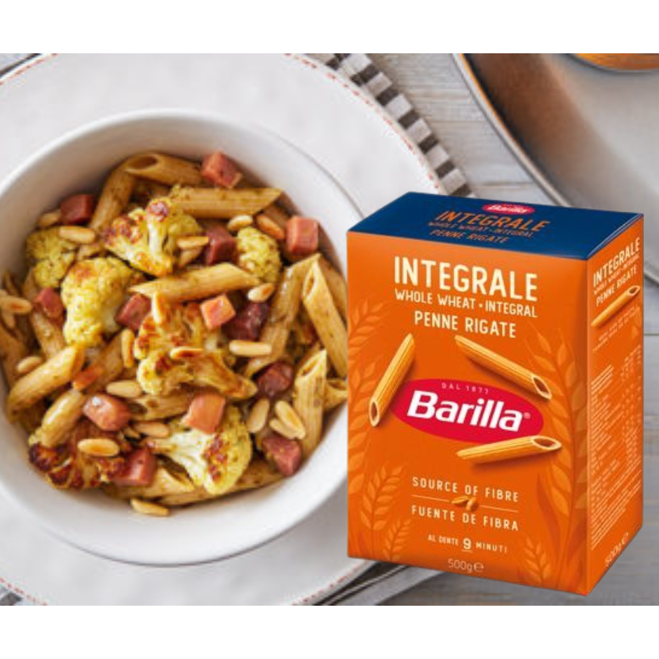 Barilla Integrale Whole Wheat Whole Grain Penne Rigate 500g | Shopee ...