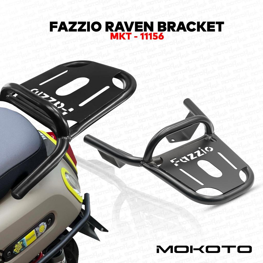 MOKOTO FAZZIO TOP BOX RAVEN BRACKET MKT-11156 BLACK HEAVY DUTY REAR ...