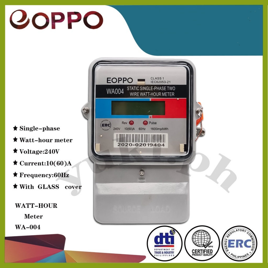 WA004 DIGITAL ELECTRIC SUB- METER STATIC SINGLE PHASE TWO WIRE WATT ...