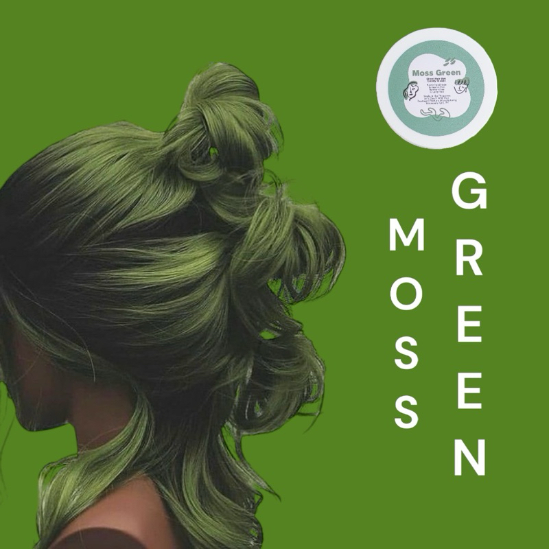 Moss Green (Dark Green) Mystical Hair Dye Tub / Bleaching Set by Let's ...