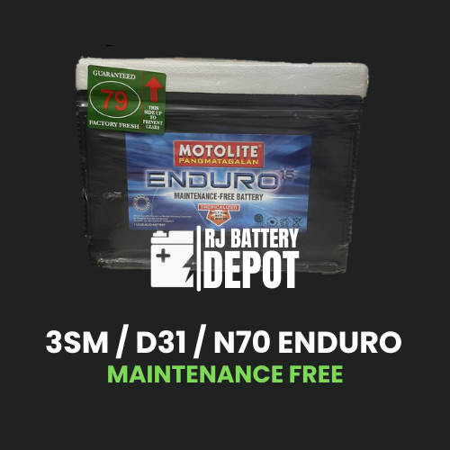 3SM / D31 / N70 MOTOLITE ENDURO BATTERY | Shopee Philippines