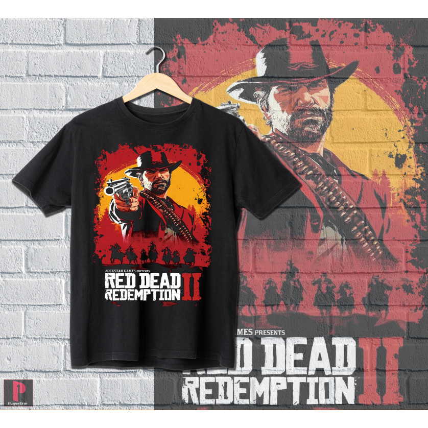 Red Dead Redemption 2 Game Shirt | Asian Size | CVC Cotton ...