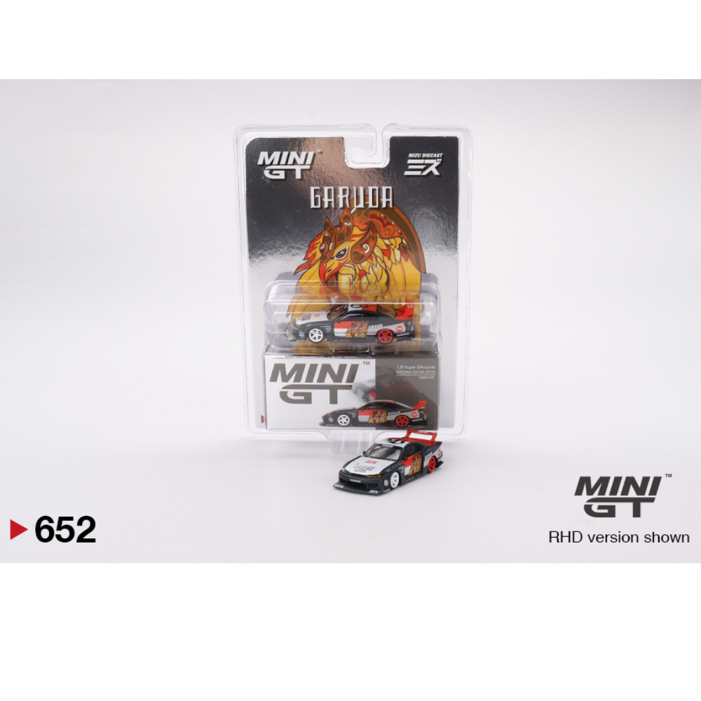 MINI GT x MIZU 1/64 Scale Nissan LB-Super Silhouette S15 SILVIA Garuda ...