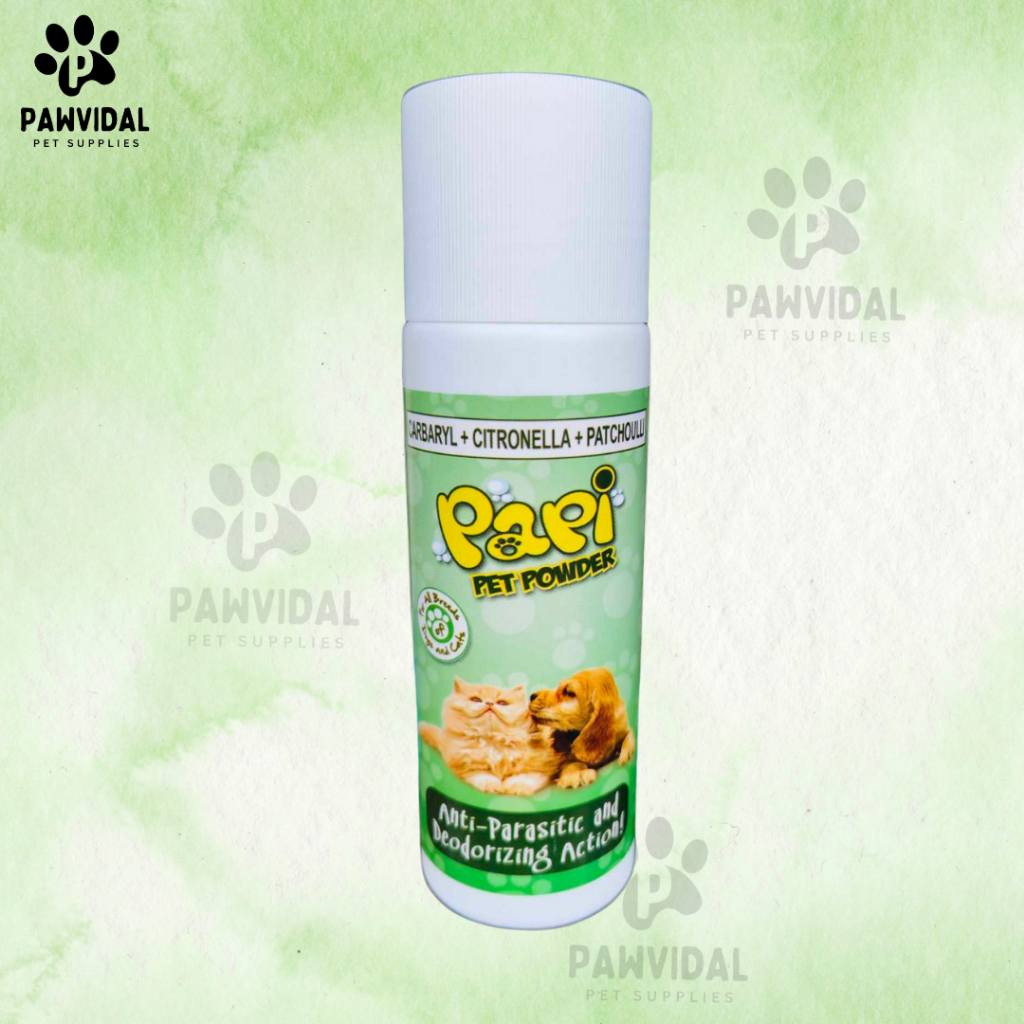 Papi Anti-Parasitic and Deodorizing Pet Powder 100g | Shopee Philippines