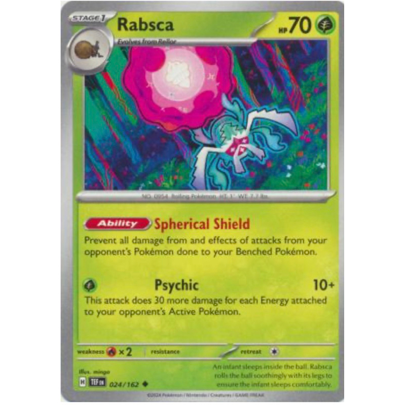 Rabsca - 024/162 - Uncommon Scarlet & Violet: Temporal Forces - Pokemon ...