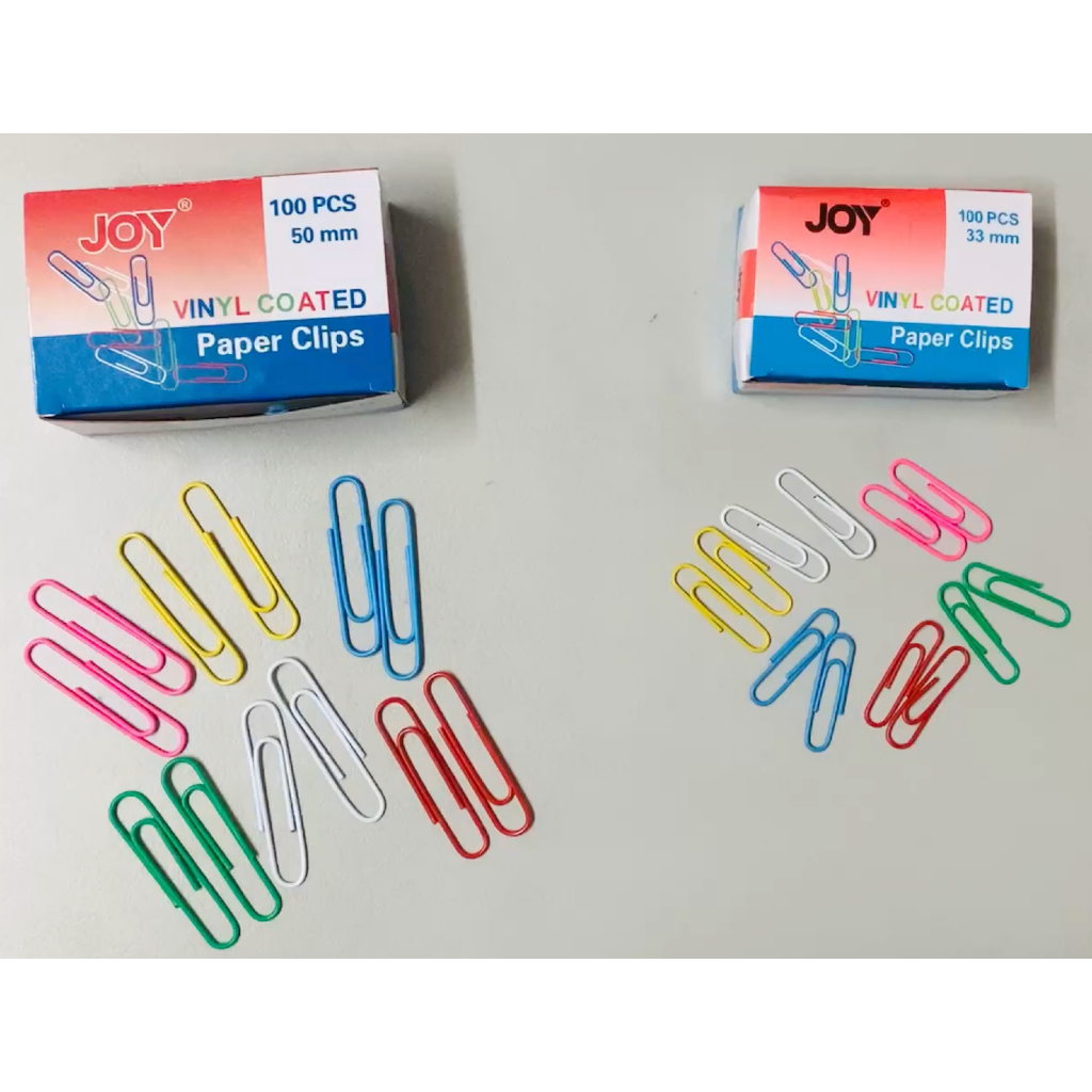 paper clip vinyl coated 33mm,50mm 100pcs | Shopee Philippines