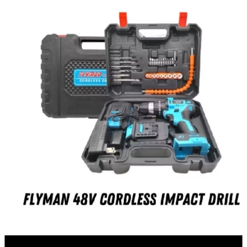 Cordless drill 48volts volt Original flyman | Shopee Philippines