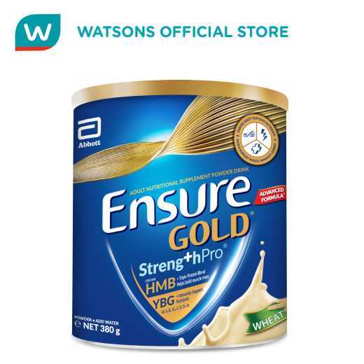 ENSURE Adult Nutritional Powdered Drink Gold Wheat 380g | Shopee ...