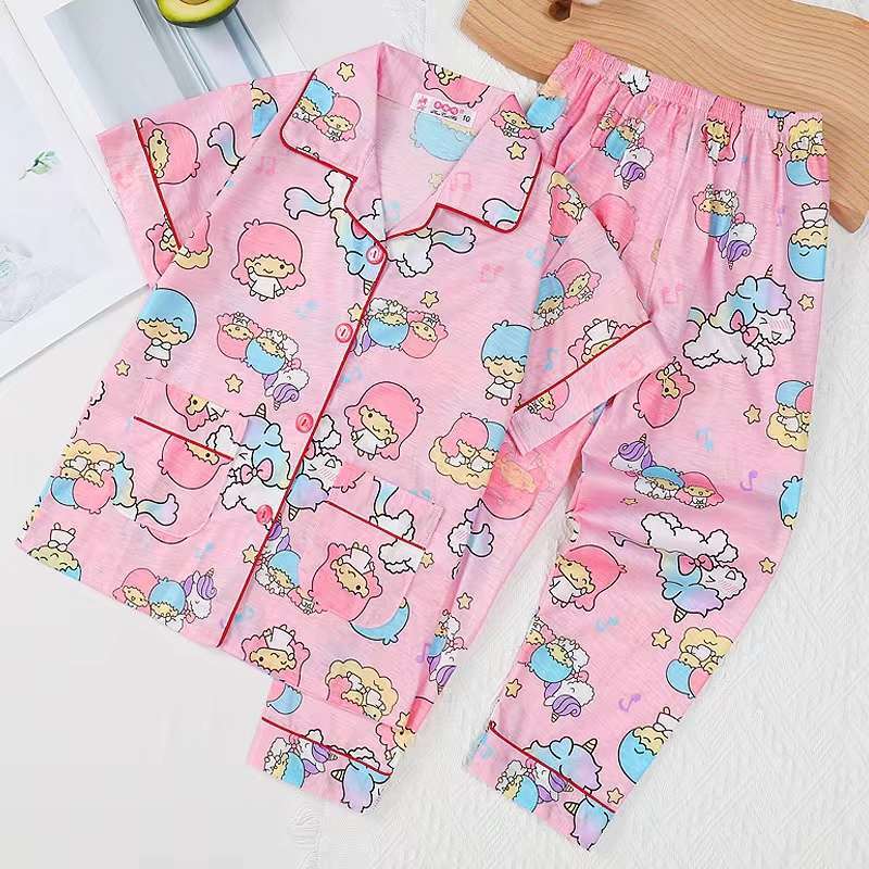 @FOREVER Pajama Terno Sleepwear Cotton for Kids Girls | Shopee Philippines