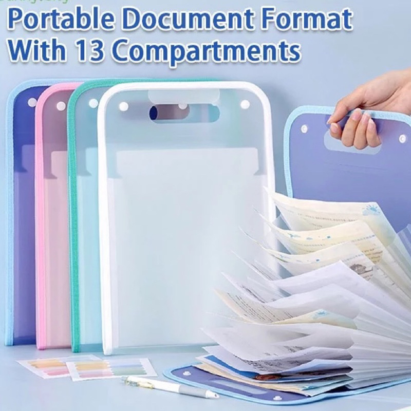 WEIBO DG -872 A4 HANDY FOLDER FILE ORGANIZER OFFICE/SCHOOL SUPPLIES ...