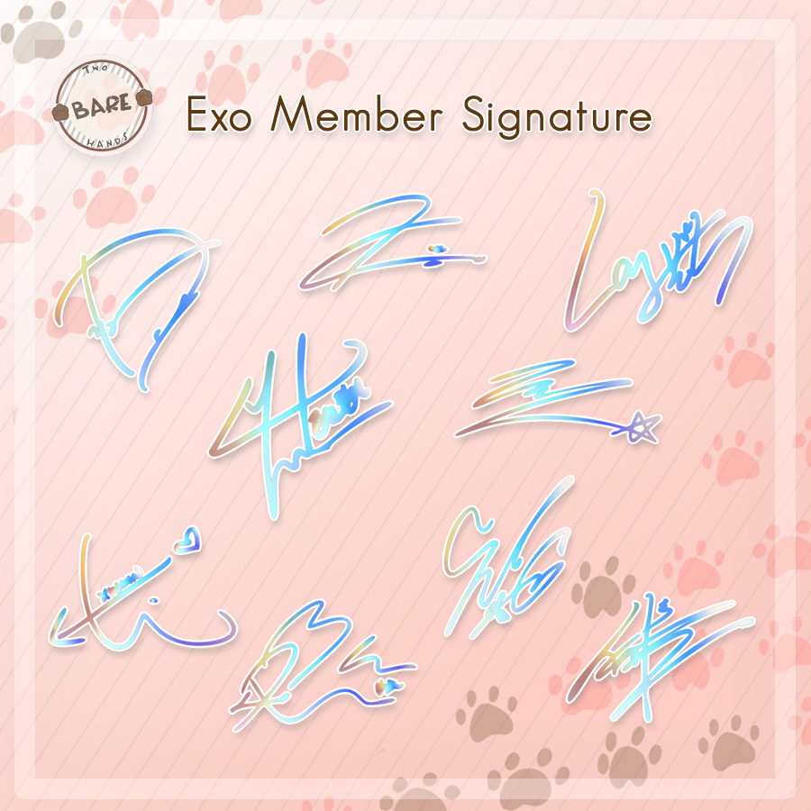 Exo [Signature] Decal Stickers EXO-L Eribong Aeris by twobarehands ...