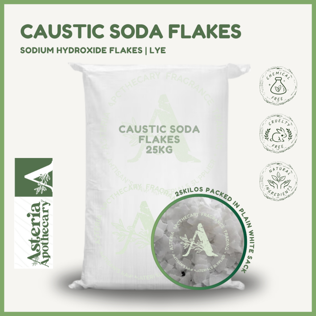 Caustic Soda / Sodium Hydroxide Flakes 25kg | Shopee Philippines
