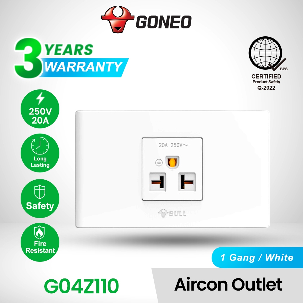 BULL Aircon Wall Socket 20A with High Power Rating and Easy t o Install ...