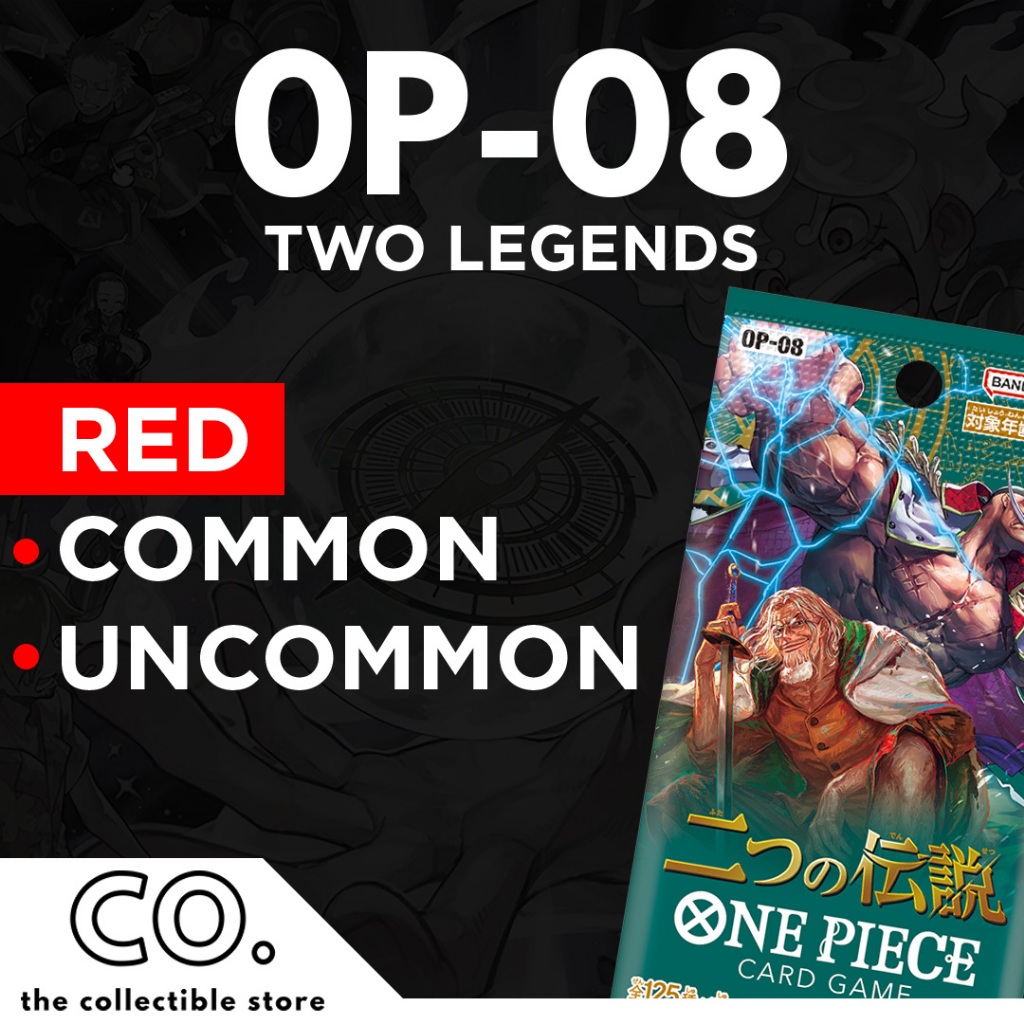 ONE PIECE CARD GAME -OP08 Two Legends Red deck Common and Uncommon ...