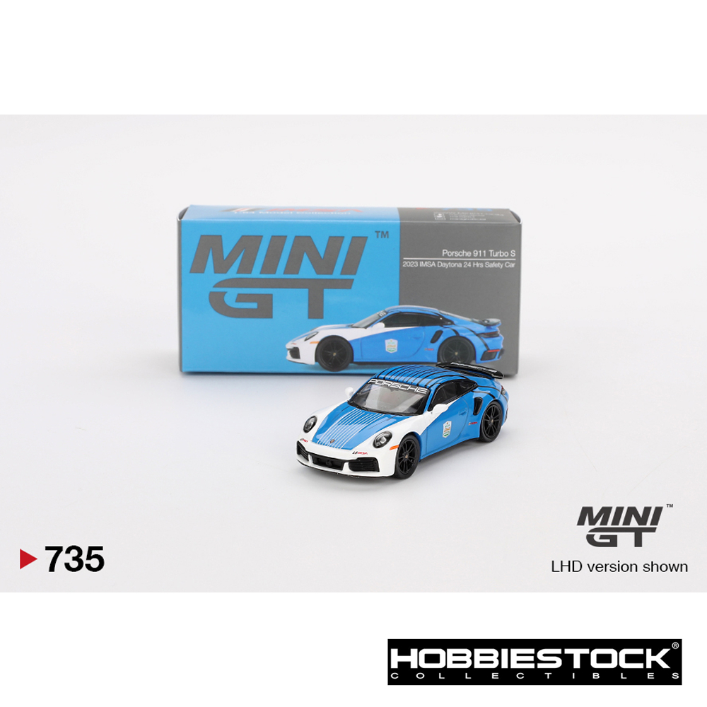 Mini GT 1/64 Porsche 911 Turbo S Safety Car 2023 IMSA Daytona 24 Hrs ...