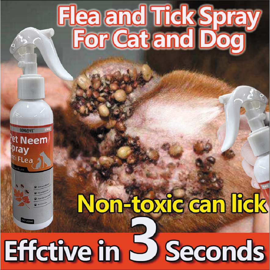 Anti Flea And Tick For Dog Spray 200ML Garapata Remover For Dog Gamot ...