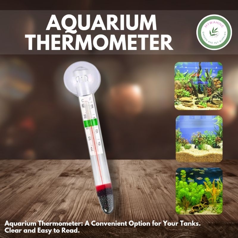 AQUARIUM THERMOMETER GLASS FISH TANK TEMPERATURE CHECKER | Shopee ...