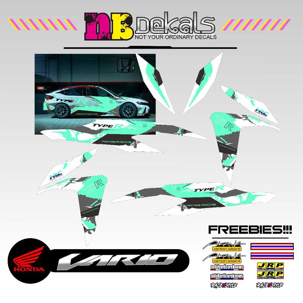 CLICK V2 TYPE R CONCEPT CAR META DECALS | Shopee Philippines