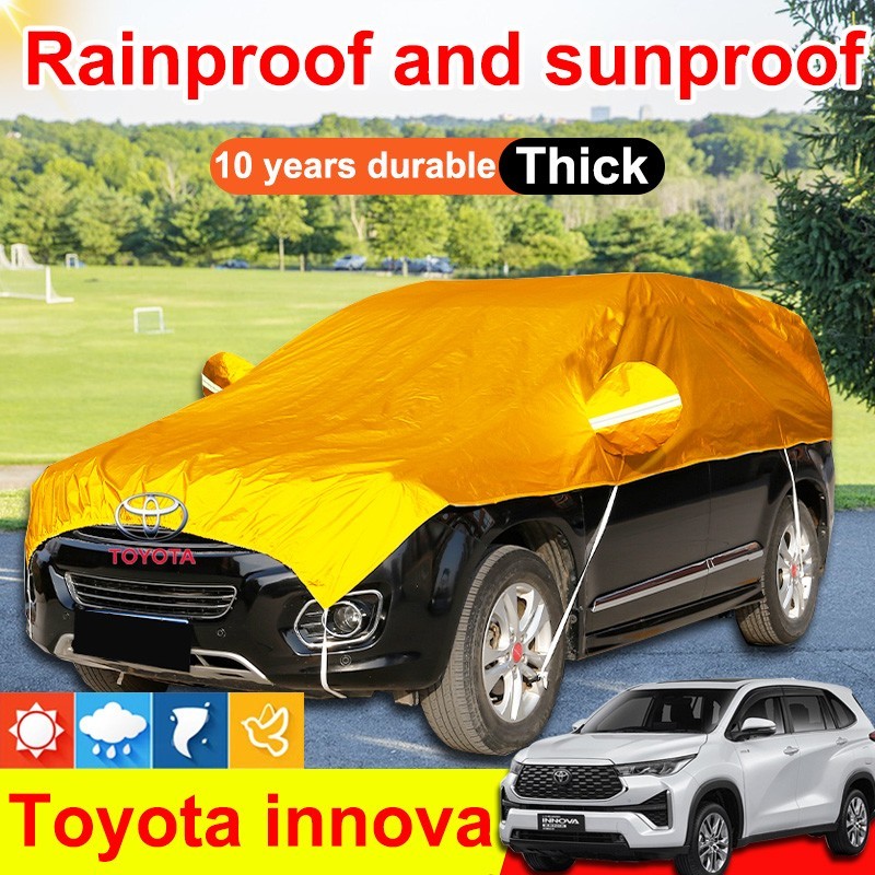 toyota innova half car cover sedan waterproof and sunproof SUV ...