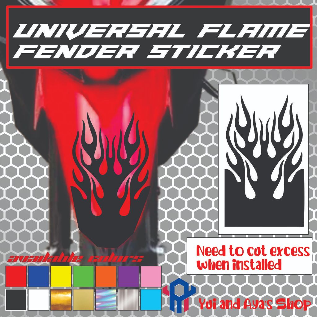 Click V2 V3 V4 fender sticker (need to cut) machine cut waterproof ...