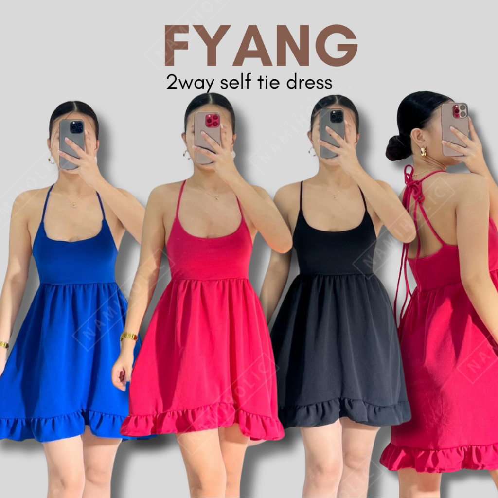 Namiholic Fyang 2way Self Tie Dress I Crepe Fabric I XS to SMALL ...