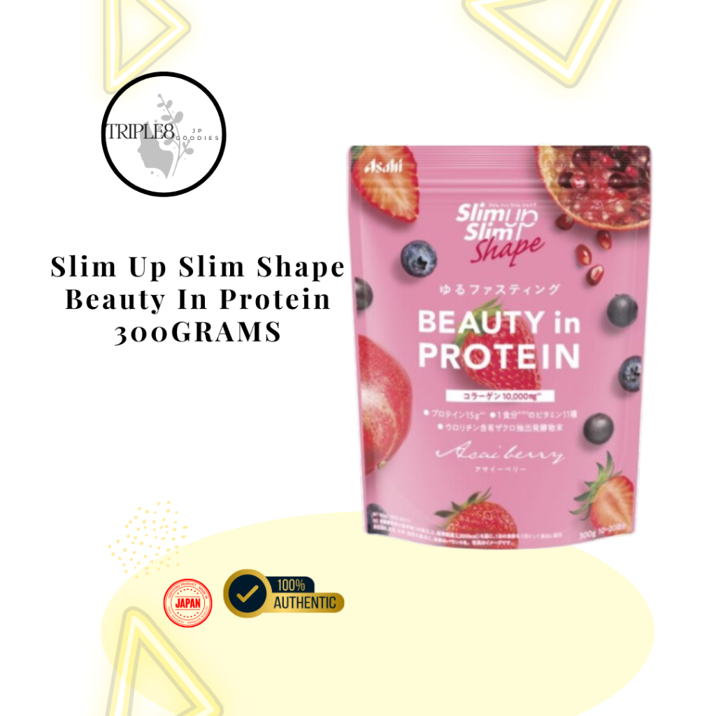 Asahi Slim Up Slim Shape BEAUTY in PROTEIN Acai Berry 300G | Shopee ...