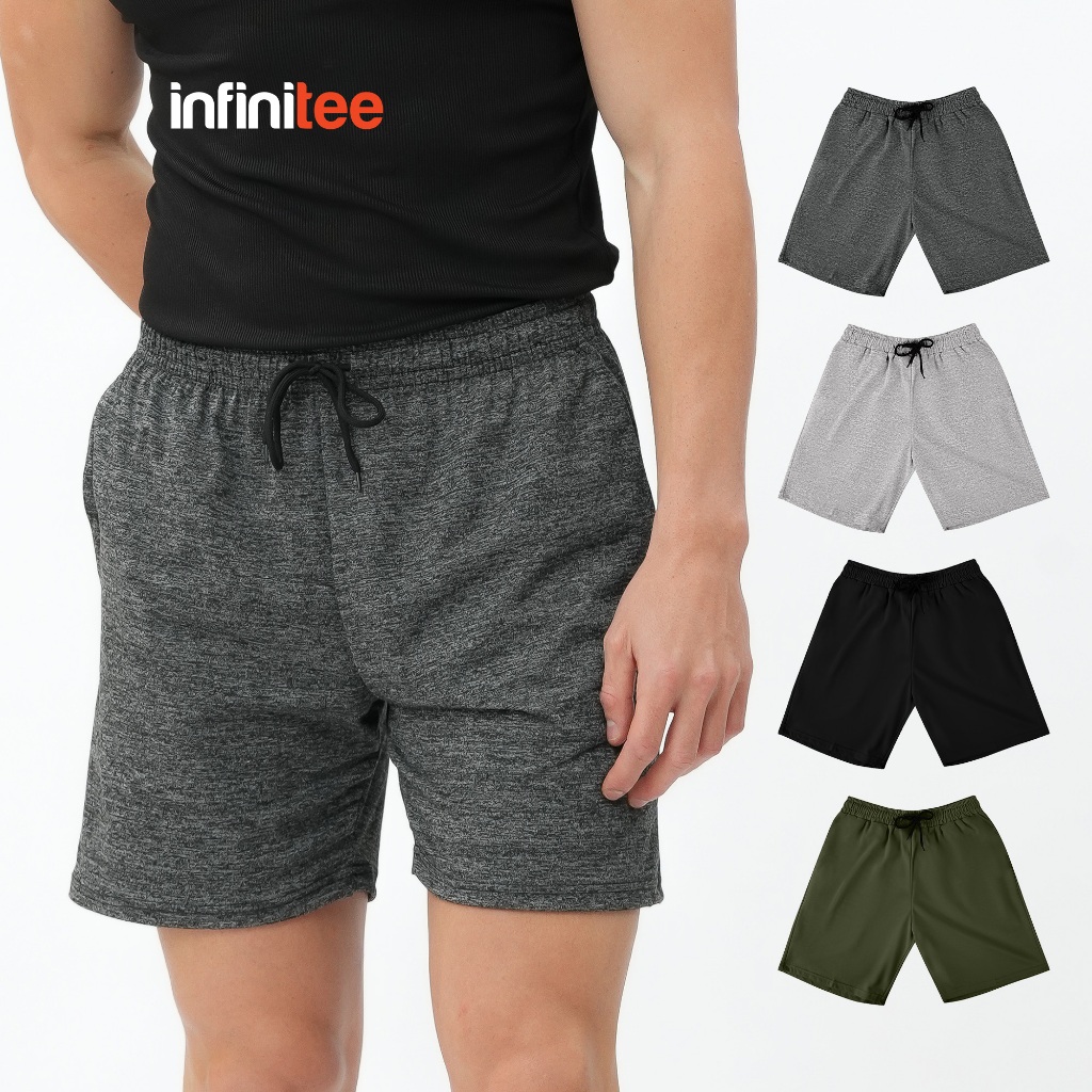 Infinitee Cozy Cotton Drawstring Shorts For Men Women with Side Pocket ...