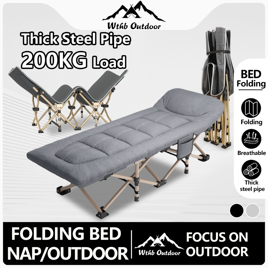 【Wthb Outdoor】Folding Bed Camping Single Outdoor Indoor Bedoffice ...
