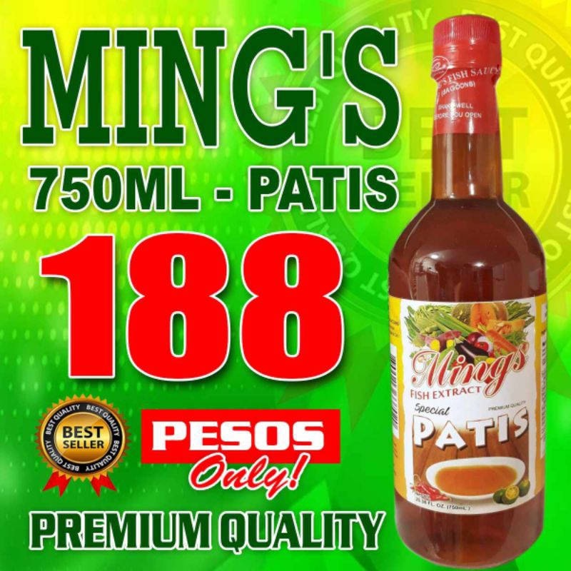 MINGS Special Patis 750ML | Shopee Philippines
