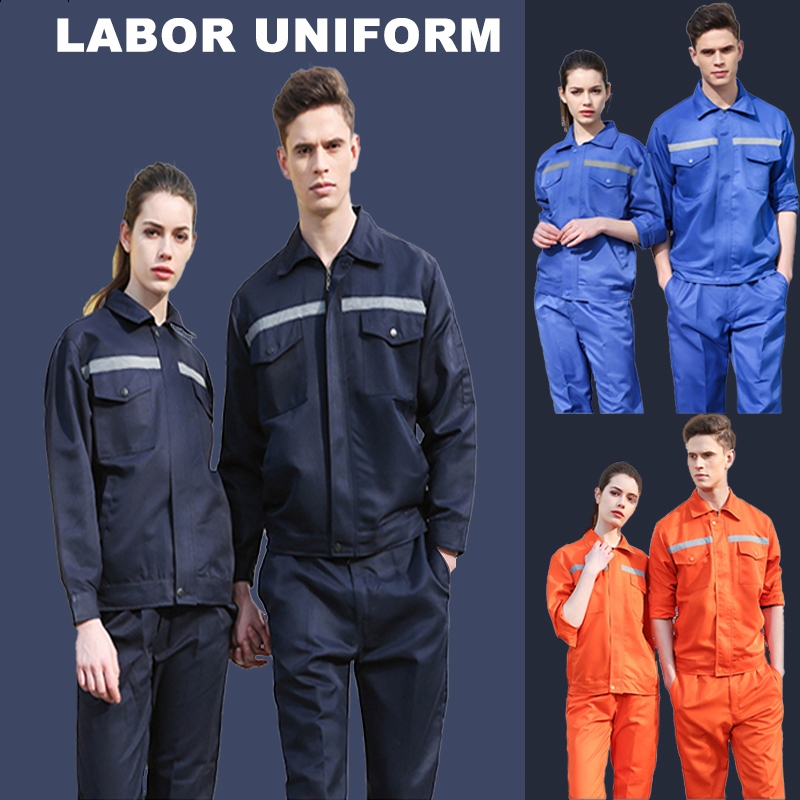 Labor Uniform Coveralls STRAIGHT SAFETY WORK COVER ALL SUIT HEAVY DUTY ...