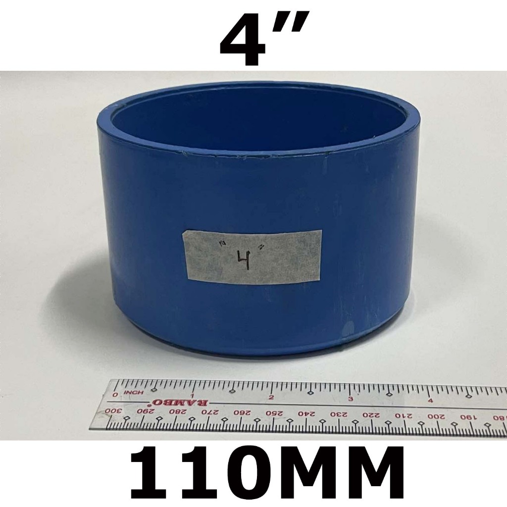 PVC CAP 110MM BLUE FOR CLEAN WATER === PVC END CAP 4" === PVC CUP 4 ...